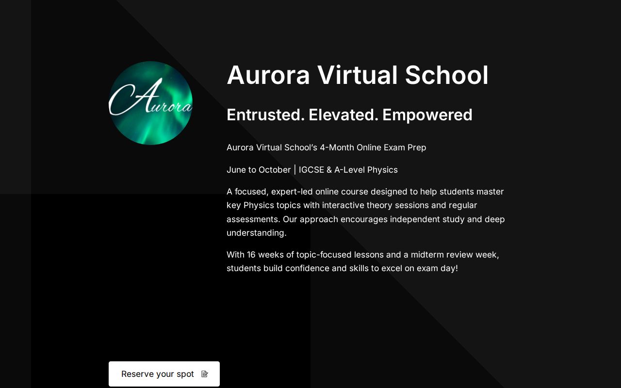 Aurora Learning